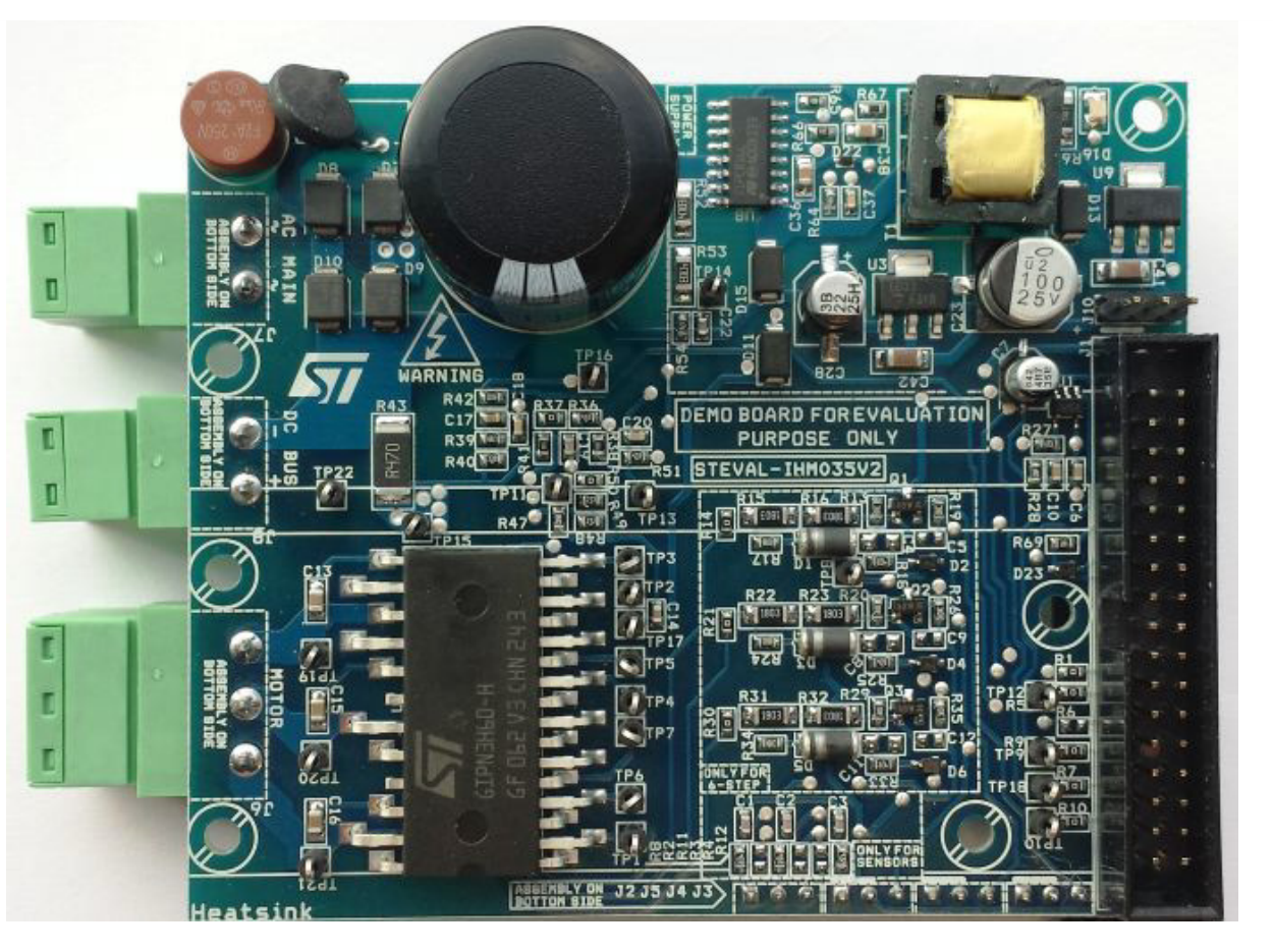STEVAL-IHM035V2: 100W, 3-Phase BLDC Driver Board for FOC and Scalar Motor Control